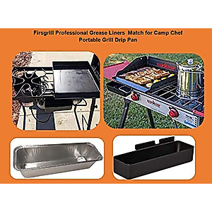 Firsgrill Professional Grease Liners Disposable Aluminum Foil Drip Pans for Camp Chef Portable Grill (20)