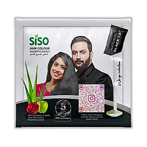 Siso Hair Color (20g) Natural Black-Pack of 20