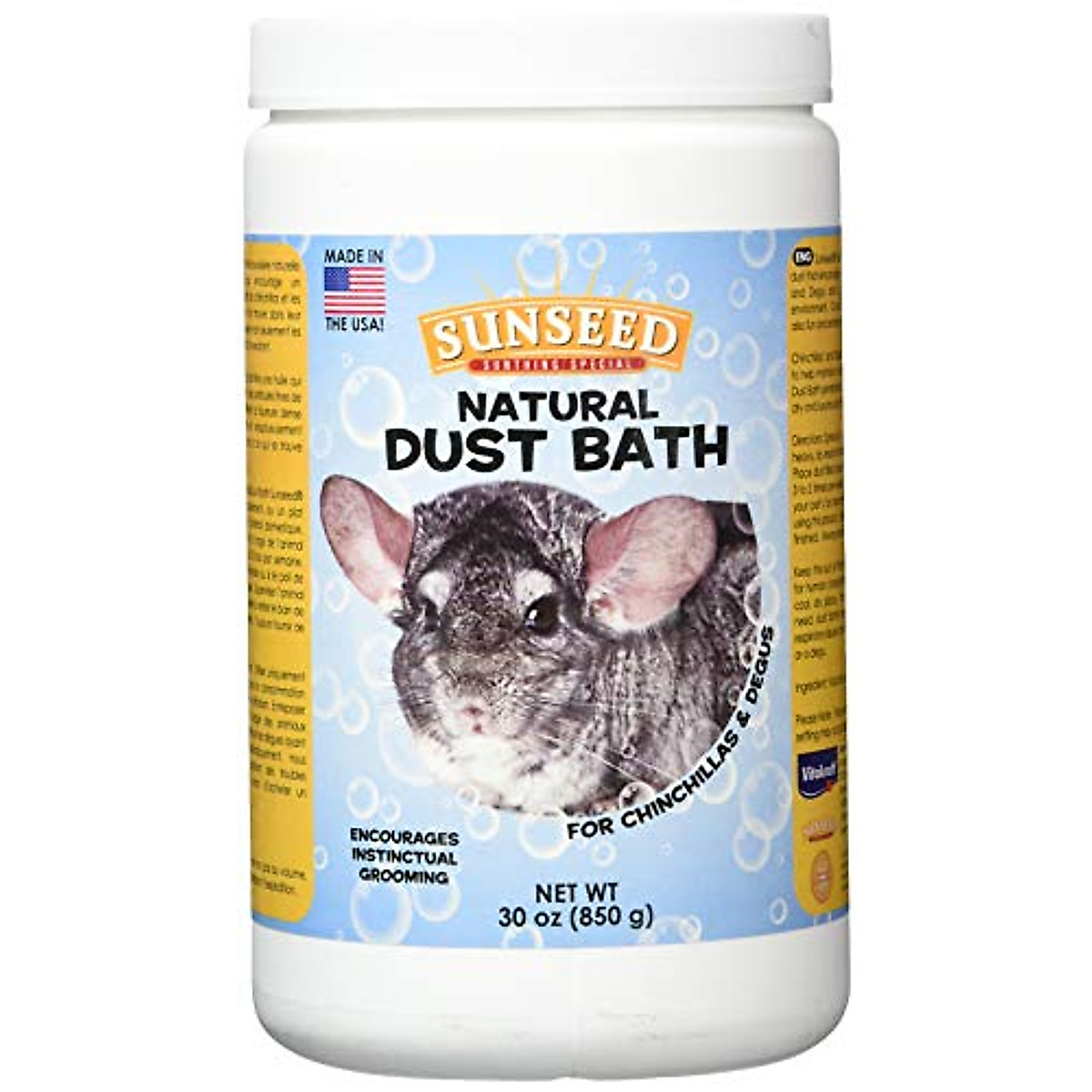 Sun Seed Company SSS39213 Sunthing Special Chinchilla Blue Cloud Bath Dust Can, 30-Ounce