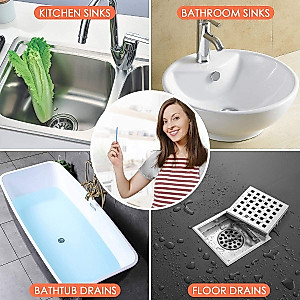 Drain Cleaner Sticks Drain Sticks for Clogs and Odors Powered Sticks for Clearing Grease, Fats, Oils, and Soap Scum from Your Drains