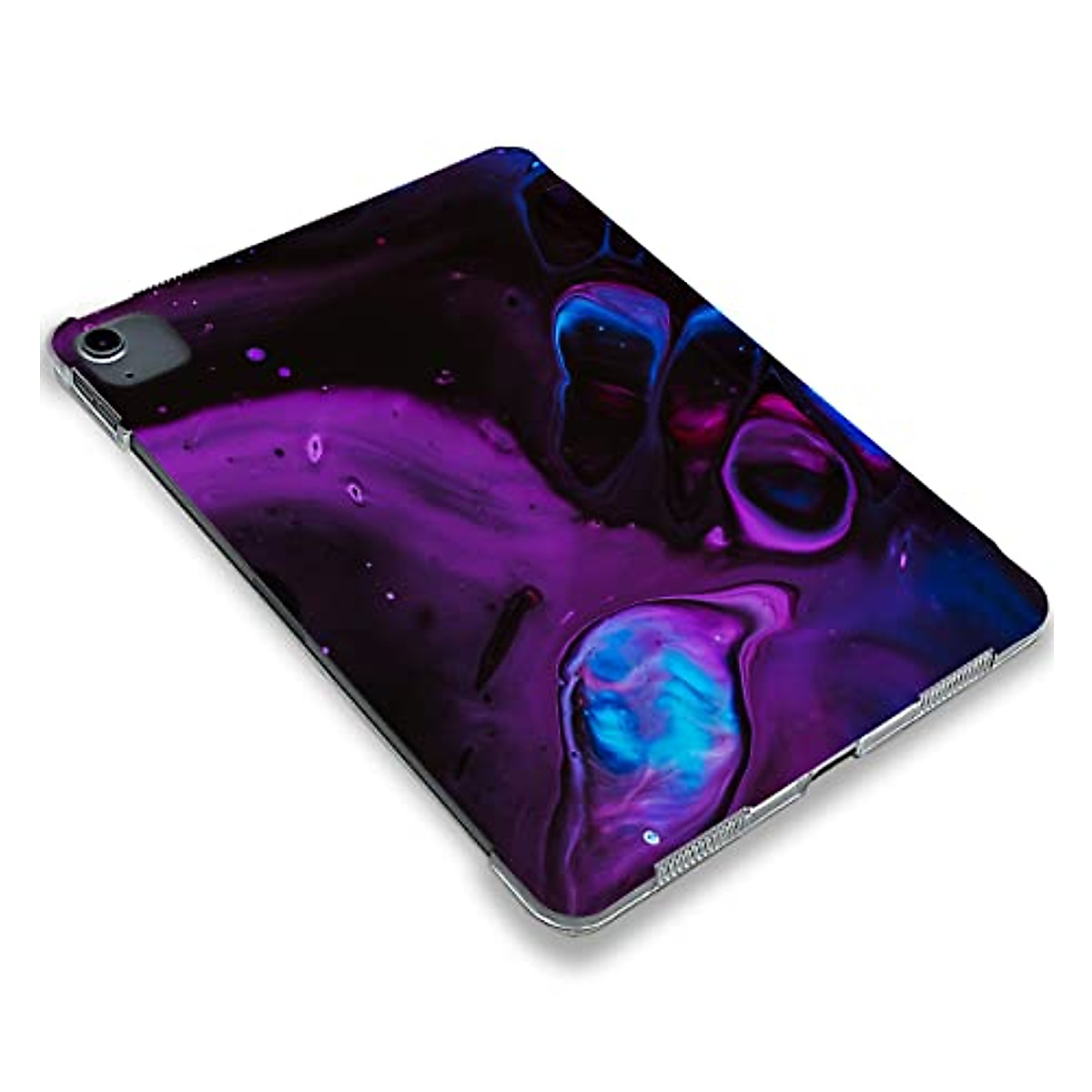 Kawaii Purple Blue Liquid Art case Compatible with iPad Mini Air Pro 7.9 8.3 9.7 10.2 10.9 11 12.9 inch Pattern Cover New 2022 2021 Trifold Stand 3 4 5 6 7 8 9 Generation 385 (9.7" 5/6 gen)