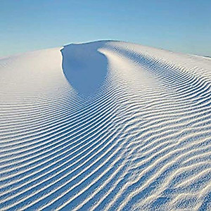 Posterazzi PDDUS32AMA0003 Ripple Patterns in Gypsum Dunes, White Sands National Monument, New Mexico Photo Print, 24 x 18, Multi