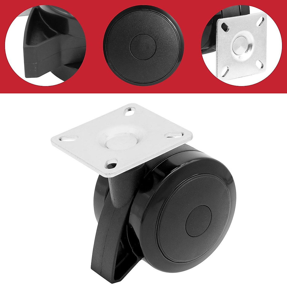 GLOWYE 69827 Fixed Caster Wheel for Weber Spirit 200 & 300 Series Grills, Grill Wheels Parts Replacement for Spirit E-310 E-210 S-315 E-215 E-315 E-320 SP-320 (Model 2013 Y - New)