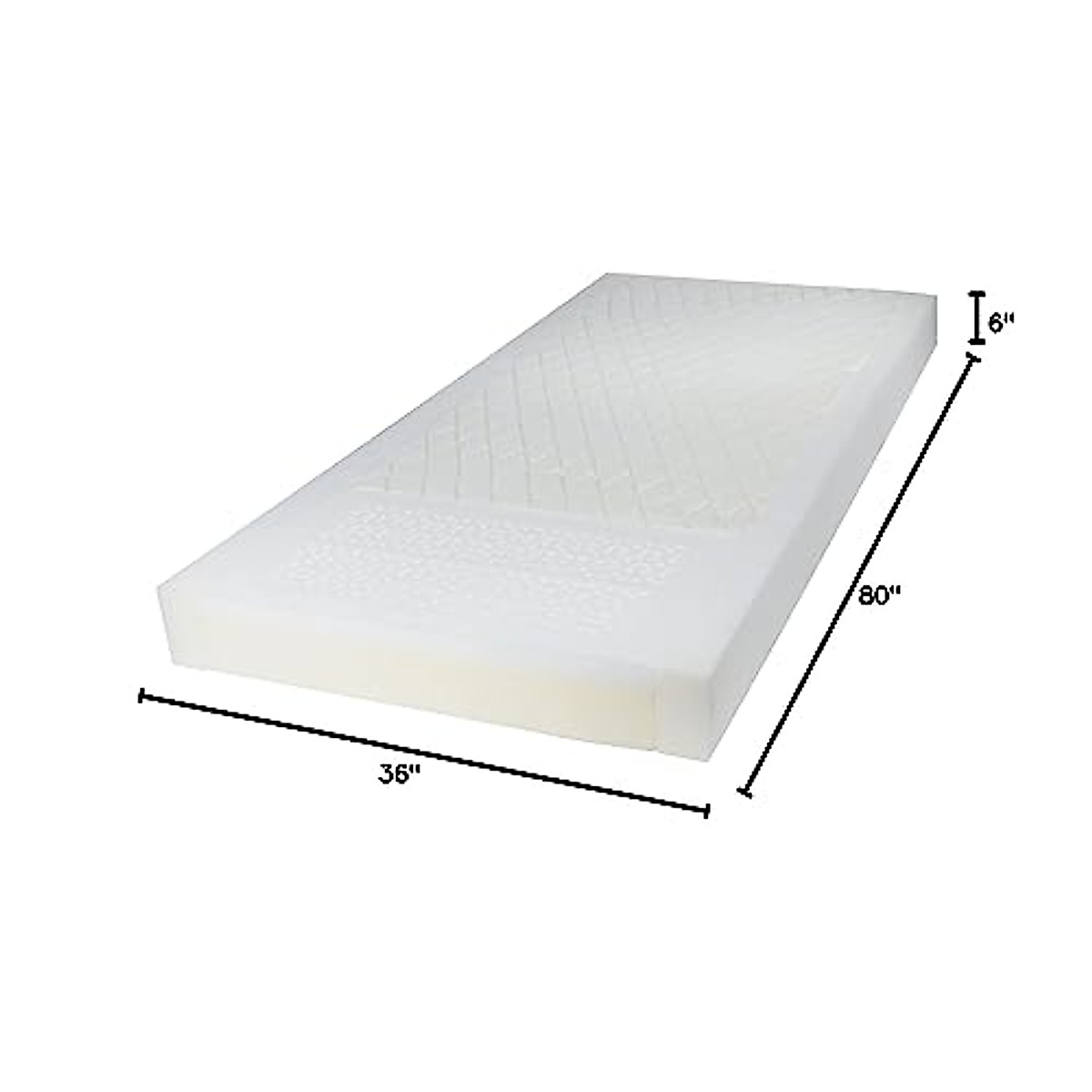 Drive Medical 15770 Gravity 7 Pressure Redistribution Mattress, Blue, 6.6 Foot (Pack of 1)