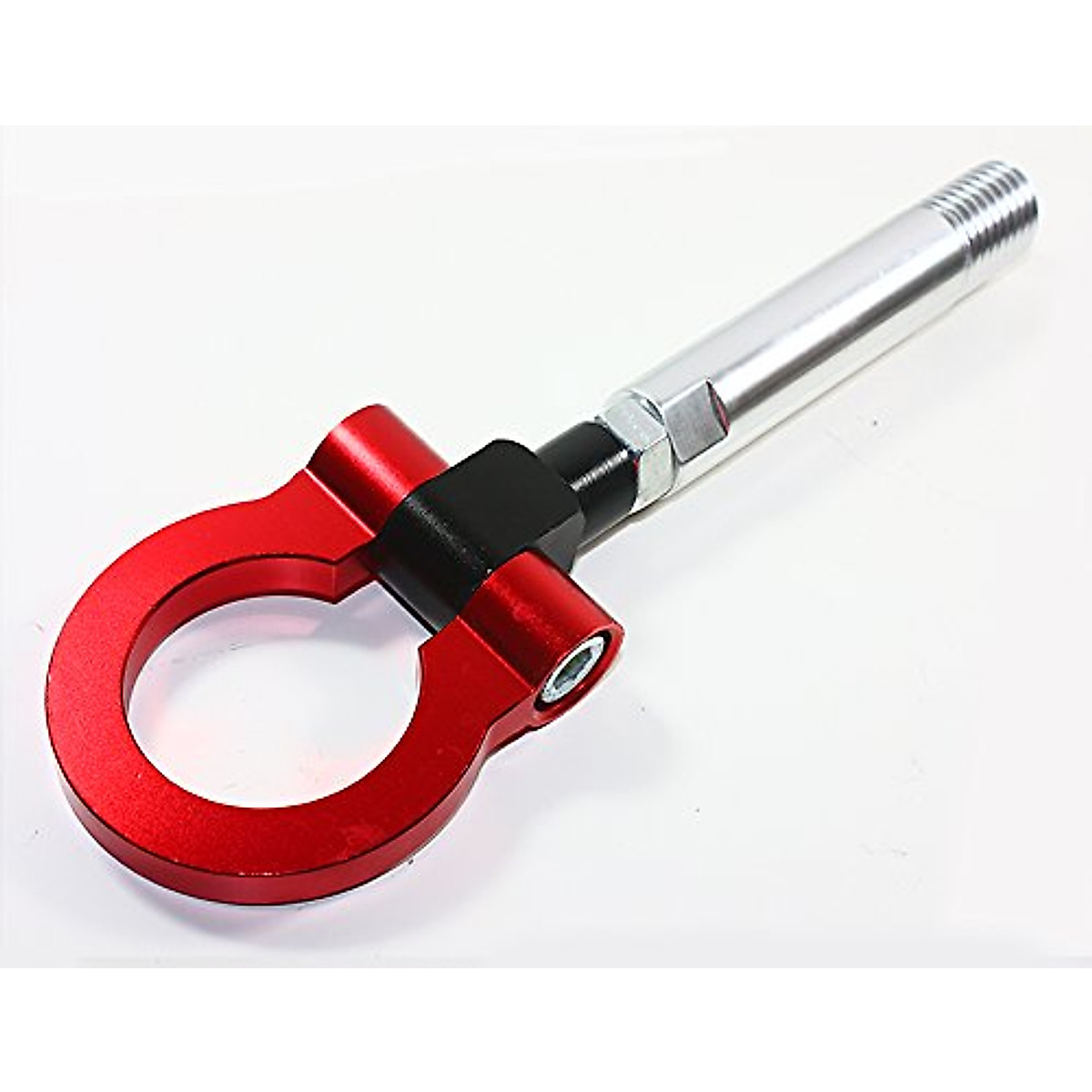 Cuztom Tuning Fits for 2006-2015 Nissan 350Z 370Z GTR & Infiniti G35 G37 Red JDM Folding Ring Screw on Type Bumper Tow Hook