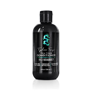 Billy Jealousy Typhoon Tango Tea Tree Conditioner for Men with Peppermint & Rosemary, Helps Prevents Flakes, Breakage & Split Ends, and Soothes Scalp Itch & Irritation, 8 Fl Oz