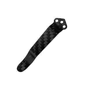 Carbon Fiber Pocket Clip Fits For Benchmade Bugout, Osborne, Bailout, Griptilian, 710, 551, 810, 940, 941, 943, 530, 707, 581 And More, Premium Custom-made Pocket Clip with 3 Pieces Screws, Black