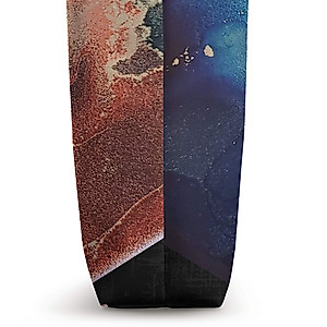 Dusty Rose & Blue Modern Art Alcohol Ink Distressed Pattern Tote Bag