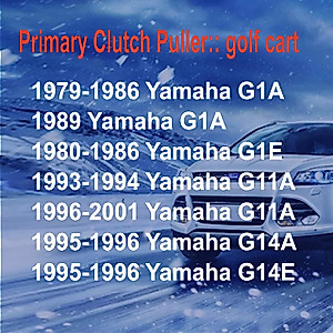 DPHXF Primary Drive Clutch Puller Remover Tool Compatible with Yamaha G1A,G1E,G11A,G14A,G14E,G16E,G21A,G22A and More Replaces 90890-01876-00