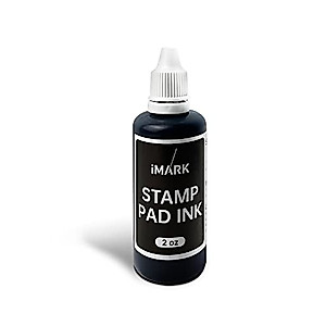 iMARK Premium Refill Ink for Self-Inking Stamps, Daters and Stamp Pads (2 oz, Black)
