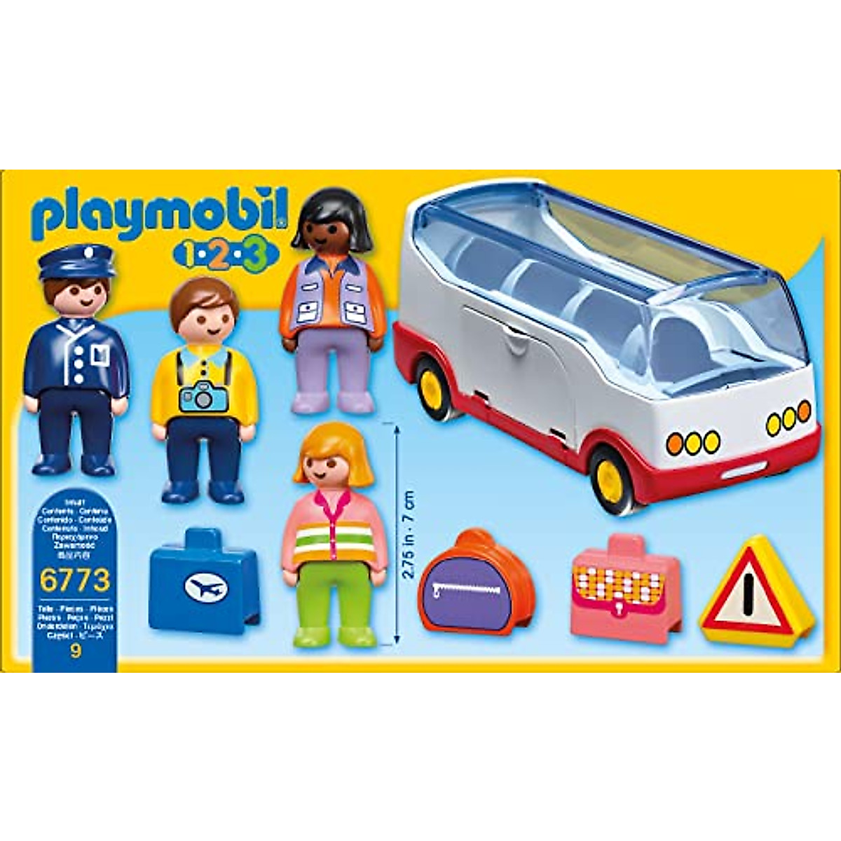 Playmobil 1.2.3 Airport Shuttle Bus