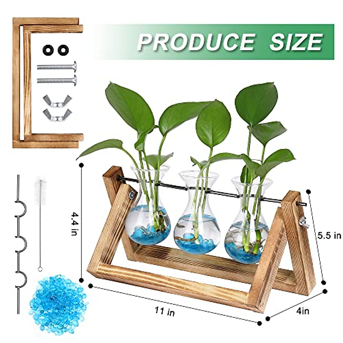 ONEPENG Propagation Stations,Birthday Gifts for Women,Home Garden Office Decor Plant Lover Gifts (3 Bulb Vase)