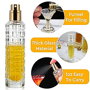 Bitters Bottle and Cocktail Atomizer - Classic Design Glass Bottles with to Add Bitters for Cocktails and Vermouth Bitters Spray Bottle 1oz,Ideal Bartender Gifts Home Bar Accessories
