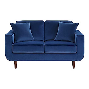 Lexicon Mapleton Living Room Loveseat, Navy Blue