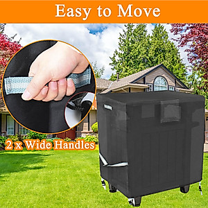 Outdoor Prep Table Cover-30" x 24" x 32" Heavy Duty Waterproof Grill Cover for Keter Unity Small Portable Table,Patio Kitchen Prep/Work Table, UV Resistant Outside BBQ Bar Cart Cooking Station Cover