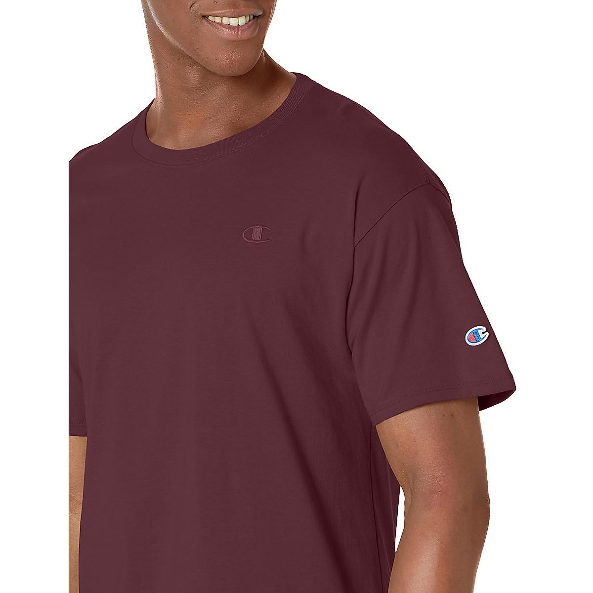Champion Mens Classic T-shirt, Everyday Tee For Men, Comfortable Soft (Reg. Or Big & Tall), Maroon, X-Large US