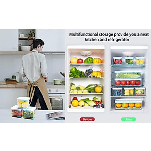 Storage Containers Fridge Organizer for Vegetable Fruit Veggie and Berry Refrigerator Organizer Bins with Lids Produce Saver 3 Packs Pink