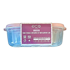 ECO HOME FOOD STORAGE CONTAINER (RECTANGULAR) (PURPLE)