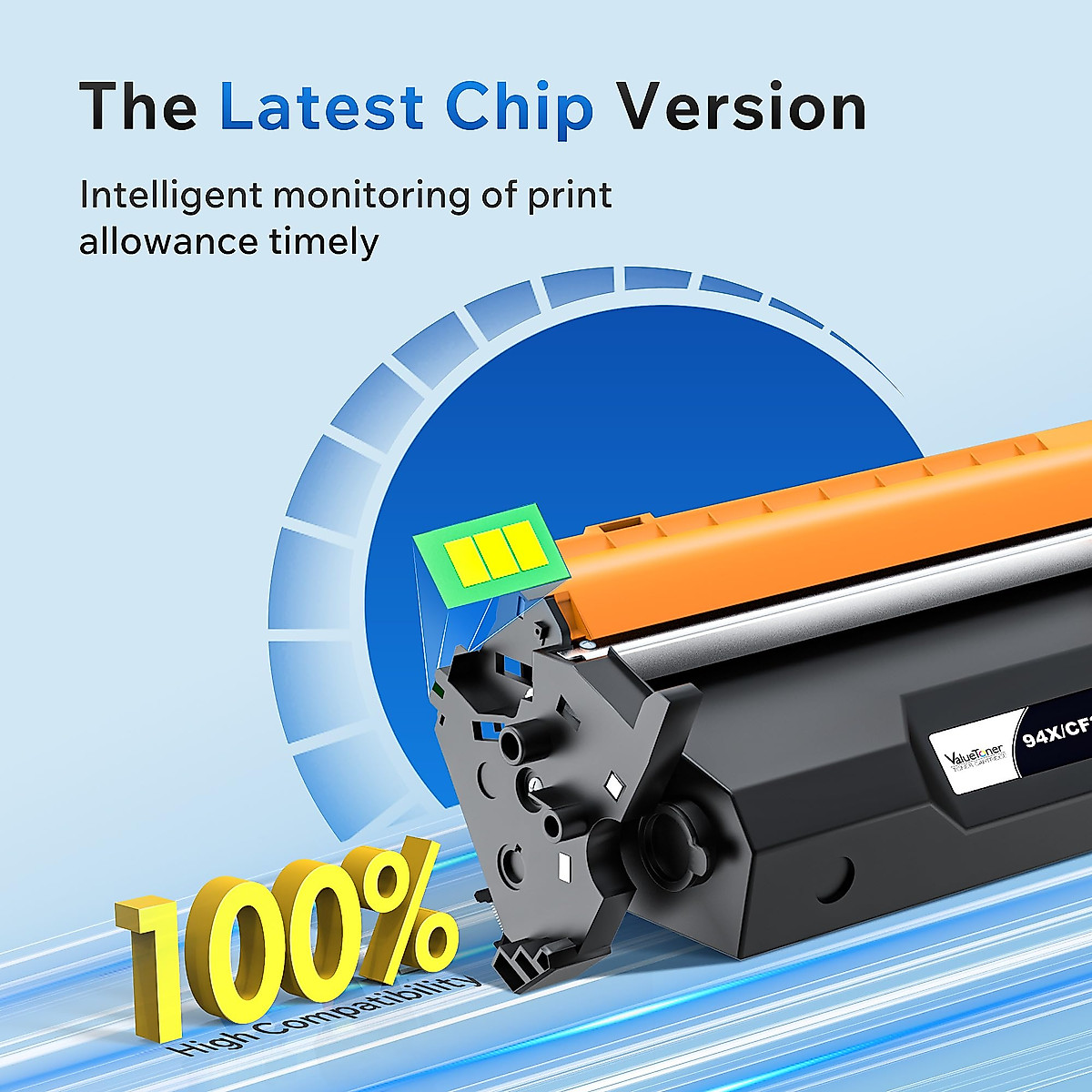 Valuetoner Compatible Toner Cartridge Replacement for HP 94X CF294X High Yield 94A CF294A to use with Pro MFP M148dw, M148fdw, M149fdw, M118dw, M148, M149, M118 Printer (1 Black)