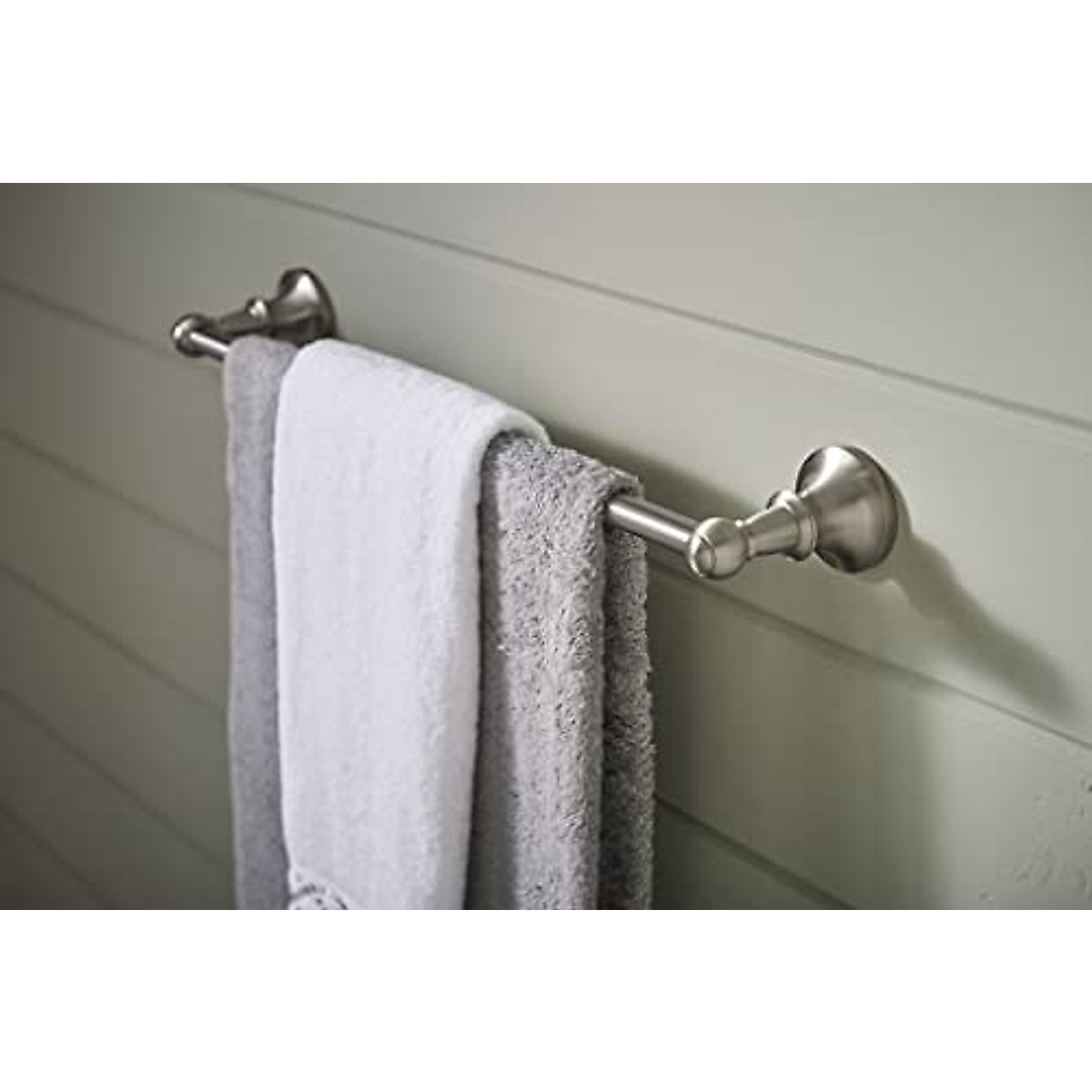Moen Vale Brushed Nickel 24-Inch-Towel Bar, DN4424BN