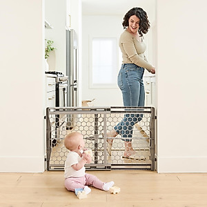 Regalo Easy Fit Plastic Adjustable Extra Wide Baby Gate, 1 Count (Pack of 1)