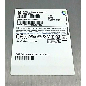 200GB 005049185 118032714 250-136-903C CX4-4PDAE 6Gbp/s 3.5 SATA SSD, Lot of 3