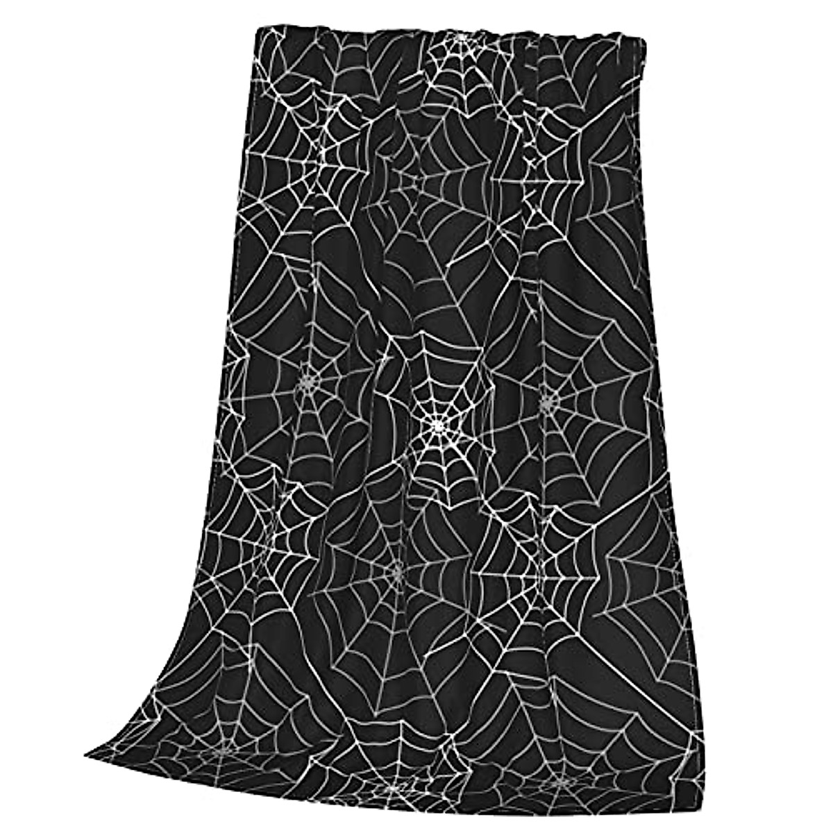 Annalice Spider Cobweb Spiderweb Halloween Goth Pattern Flannel Fleece Blanket Ultra-Soft Fluffy Warm Throw Blanket for Couch Bed All Seasons Suitable for Women, Men 50*40inch
