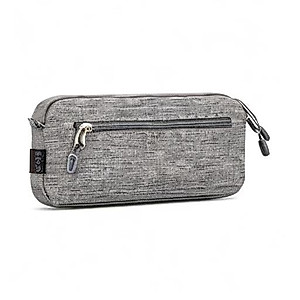 sisma Switch Case Compatible with Nintendo Switch or Switch Lite, Lightweight Soft Travel Carrying Case Storage Pouch Protective Cover, Grey