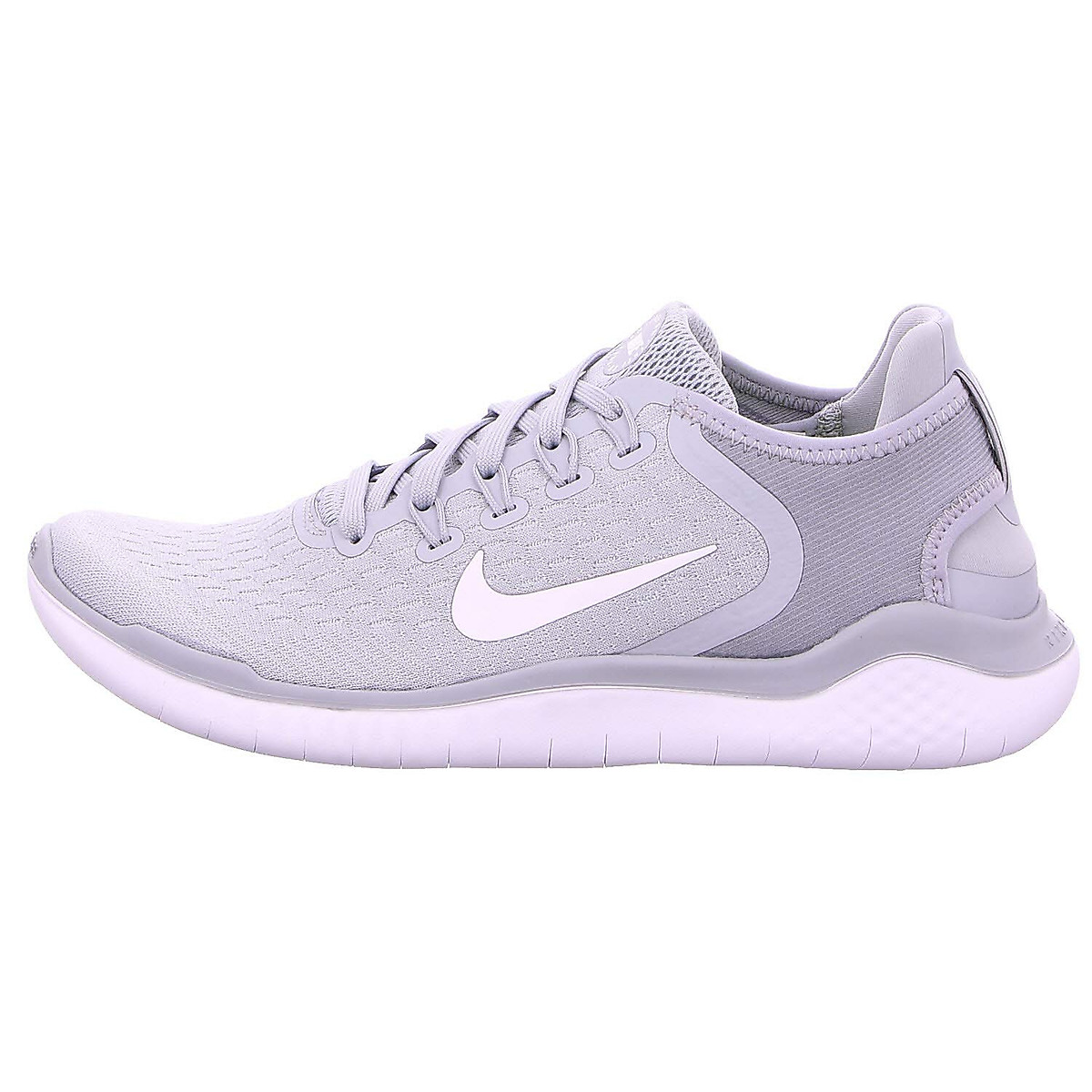 Nike Women's Free RN 2018 Running Shoe (7 M US, Wolf Grey/White/Volt)