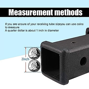 gunhunt Pack of 1 Square Plug Protection Cap, Traction Cover, 2In Trailer Hitch Covers, Car Trailer Cover, for Toyota Ford Jeep Chevrolet Nissan Dodge (Black)