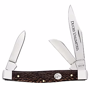 Case XX Ducks Unlimited Black Sycamore Wood Medium Stockman 17531 Tru-Sharp Stainless Steel Pocket Knife