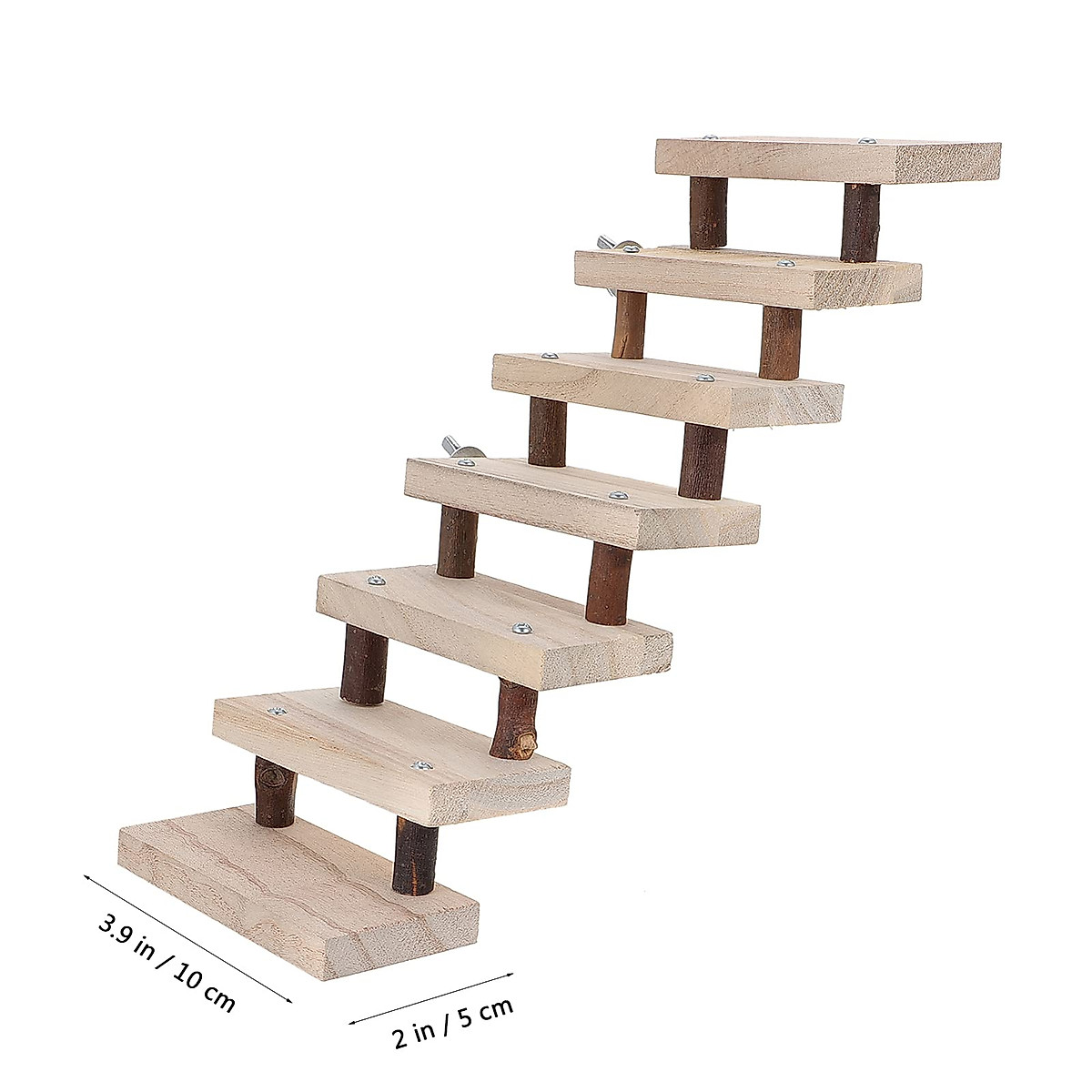 Chinchilla Climbing Platform Wooden Hamster Ladder Steps Stair Climbing Toys Playground Toy Chewing Toys for Small Animals Sugar Glider Chinchilla Guinea- Pigs Squirrel Jumping Platform
