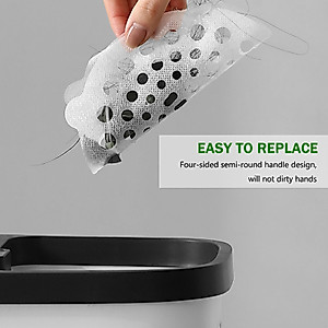 Disposable Floor Drain Filter,Insect, Mold,and Blockage Prevention,Adhesive Non-Woven Fabric Stickers,Bathtub,Laundry Room,Kitchen,Bathroom,Sink (20, White, New edition10cm×10cm)