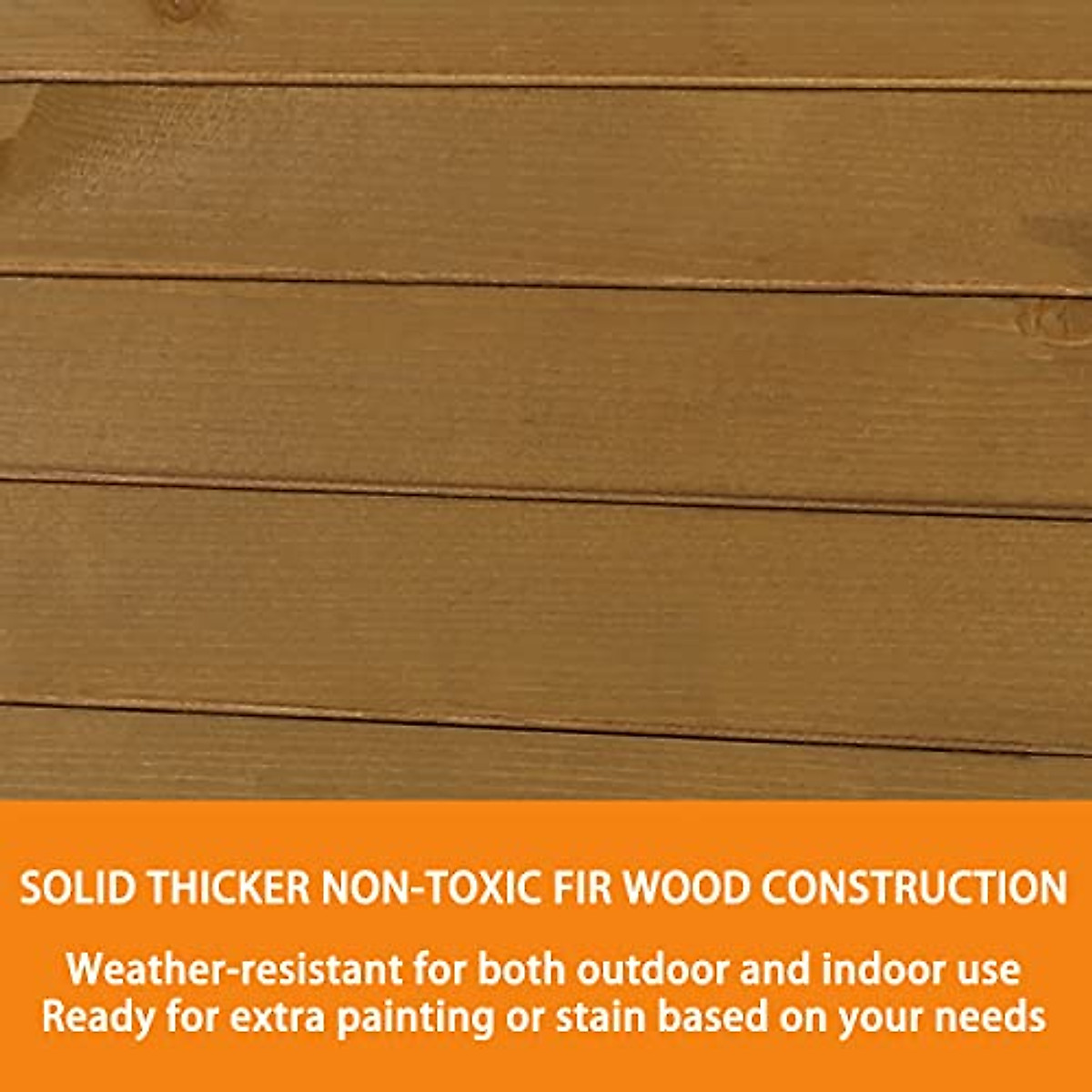 MUPATER Potting Bench Garden Table for Outdoors with Removable Stainless Sink, Planting Work Bench with Storage Shelves and Drawer, Natural Wood