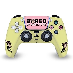 Head Case Designs Officially Licensed Bored of Directors Characters Art Vinyl Faceplate Sticker Gaming Skin Decal Cover Compatible with Sony Playstation 5 PS5 DualSense Controller