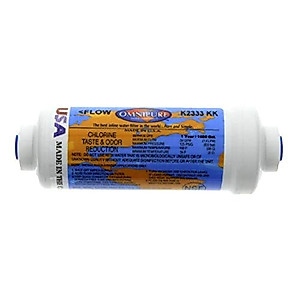 Omnipure K2333-KK 3/8" Quick Connect Inline GAC Water Filter