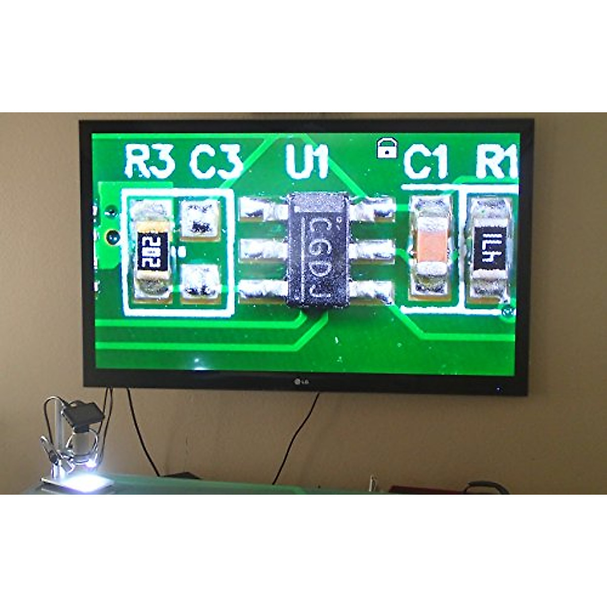 Opti-Tekscope OT-M HDMI Microscope Macro Camera Magnifier | True Digital HD Imaging at 4032 x 3024 Pixel Resolution | 300x Zoom Magnification | Windows 10 Camera App Plug and Play