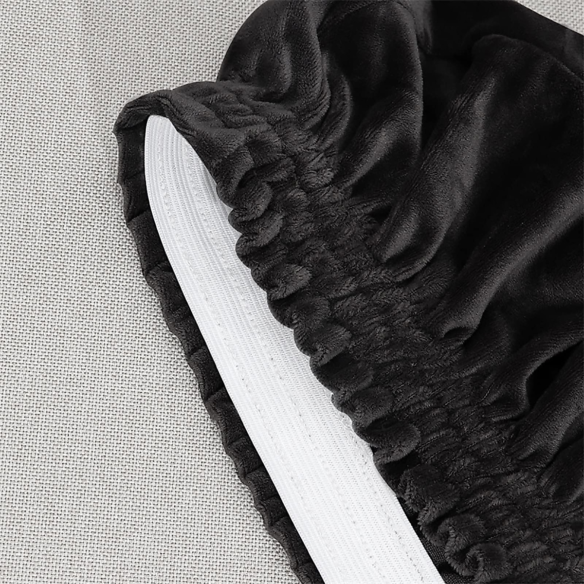 ZSDCGC Left/Right Thick L Shaped Couch Cover, Velvet Sectional Sofa Slipcover Chaise Lounge Cover for Loveseat Sectional Sofa Machine Washable (Color : Gray 1, Size : Right)