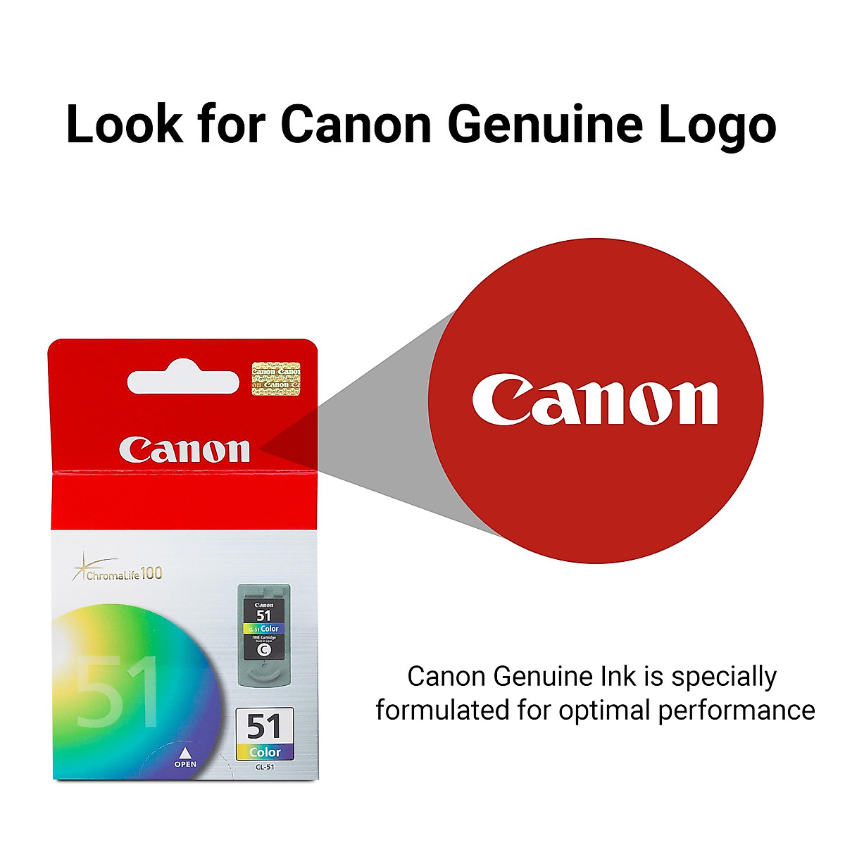 Canon CNMCL51 Ink Cartridge, Color, Inkjet, 1 Each