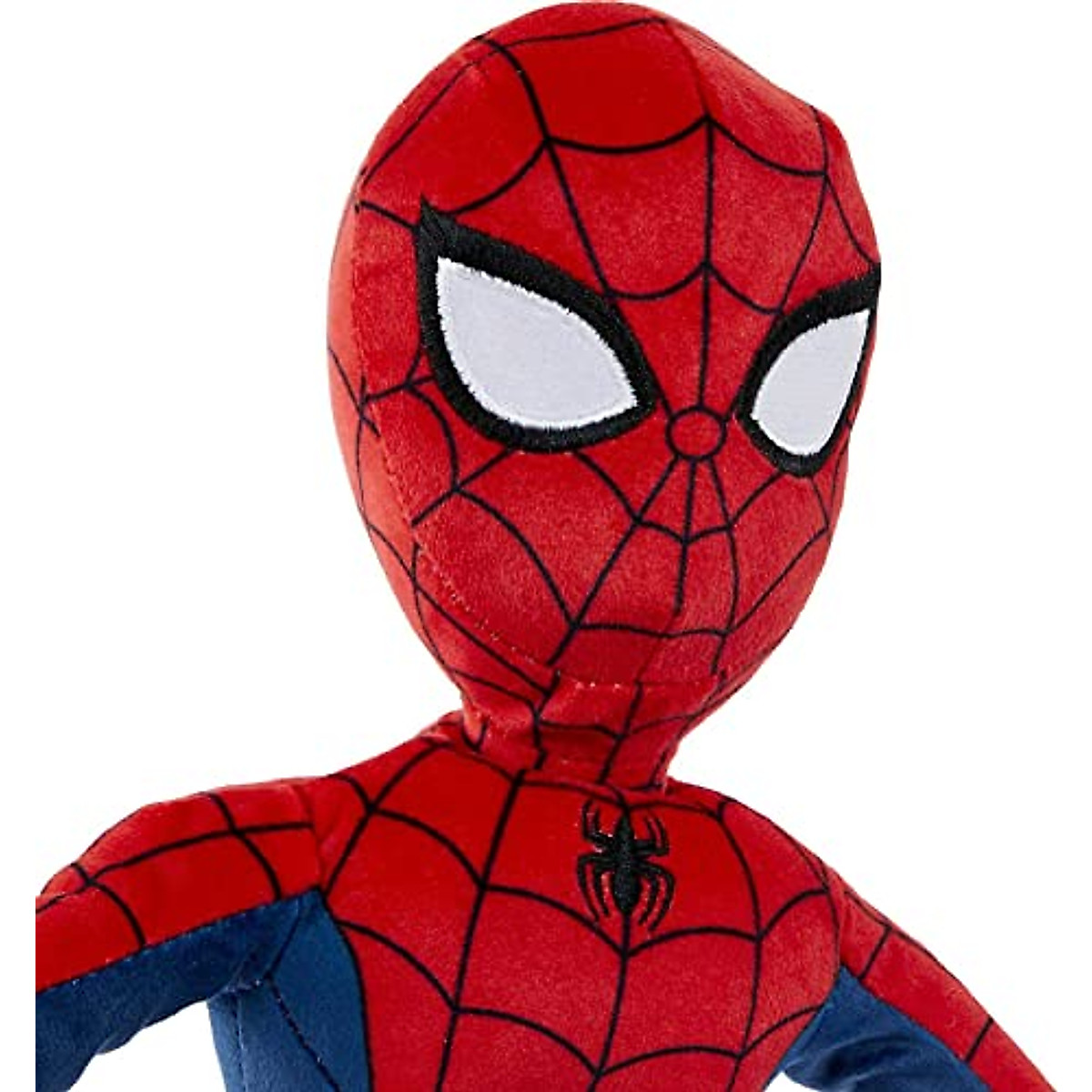 Marvel Spider-Man Plush Toy, City Swinging Soft Doll, 11-inch Super Hero Figure with Web-Swinging Action, Lights and Sounds