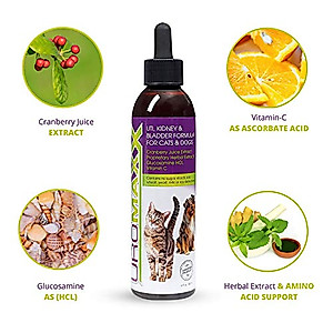 UroMAXX Urinary Tract, Kidney & Bladder Formula for Cats and Dogs, 6 oz Bottle. Premium Pack