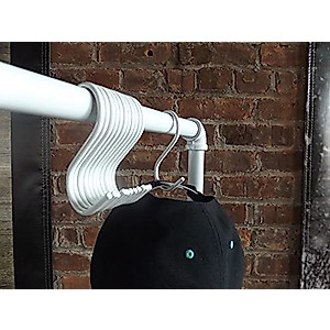 NAHANCO 4" Heavy Duty Steel S-Hook Hanger, White - 12/Carton