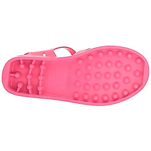 Mini Melissa Girls Flat Sandals, Pink, 7 Toddler