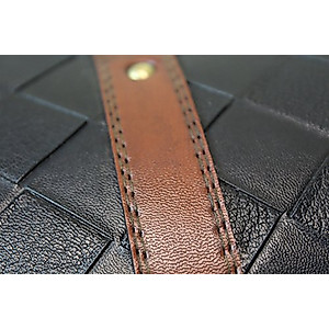 Vintiquewise(TM Wooden Leather Treasure Chest