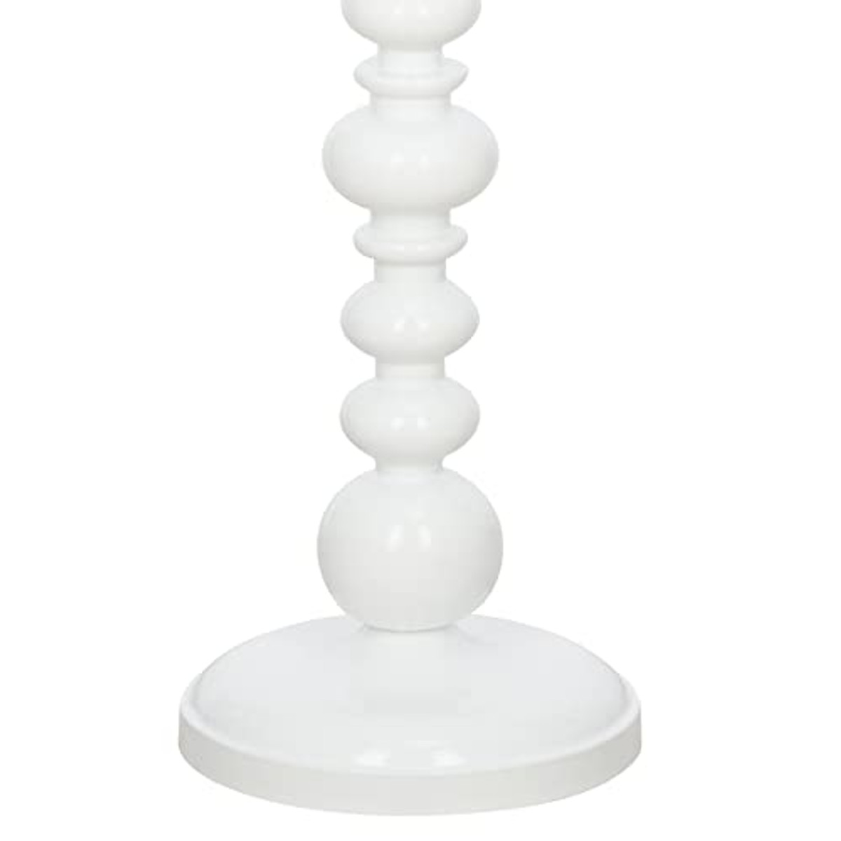 Catalina Lighting 59" Balustraude Wood-Look Floor Lamp, Glossy White