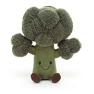 Jellycat Amuseables Broccoli Stuffed Toy, 10 inches | Vegetable Plush | Fun Gift Idea