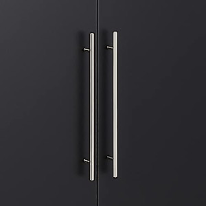 Prepac HangUps Upper Storage Cabinet - Elegant and Spacious Wall Cabinets to Maximize Your Storage, 36" Size, Classic Black Finish