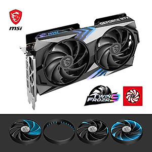 MSI GeForce RTX 4060 Ti Gaming X 8G Graphics Card - RTX 4060 Ti GPU, 8GB GDDR6 (18Gbps/128-bit), PCIe 4.0 - Twin FROZR 9 (2 x TORX Fan 5.0), RGB - HDMI 2.1, DisplayPort 1.4a