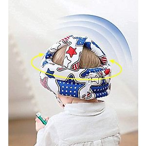 Blueice Baby Infant Toddler Children no Bumps Safety Helmet Head Cushion (Light Orange),blue-101