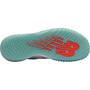 New Balance Men's FuelCell 4040 V6 Turf-Trainer Baseball Shoe, White/Black, 12